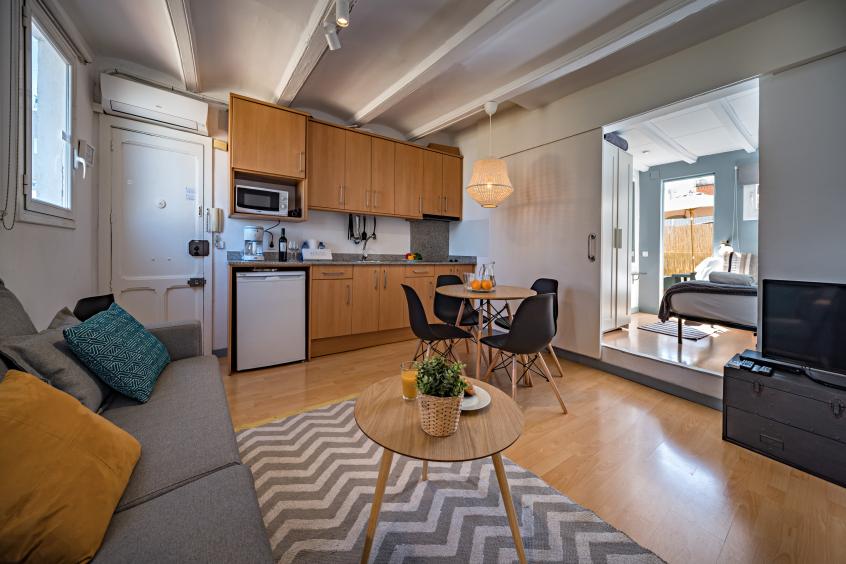 Attic Terrace: Apartment for 4 people in Barcelona | Habitat Apartments